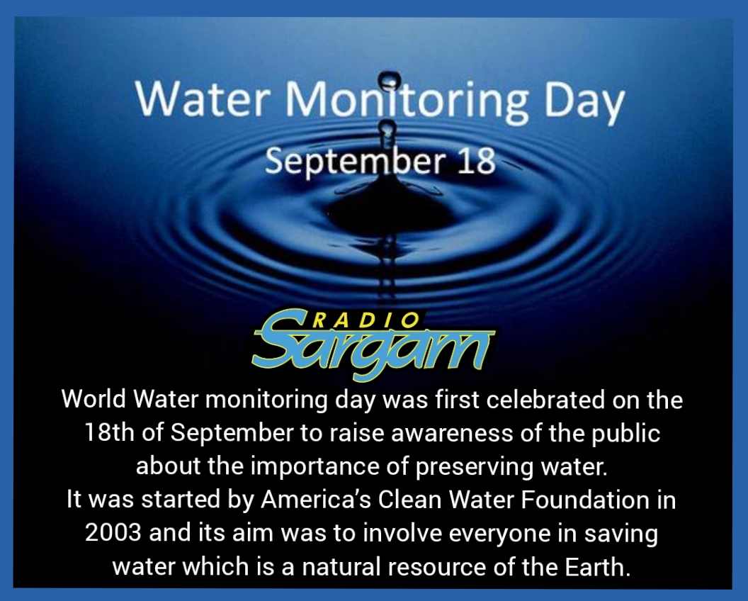 18th September: World Water Monitoring Day - Radio Sargam